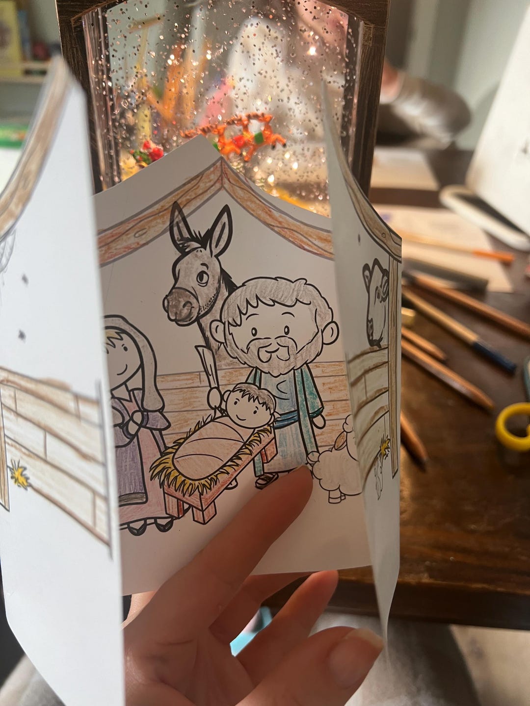 Nativity Christmas Card Craft for Kids- Sunday School Activities ...