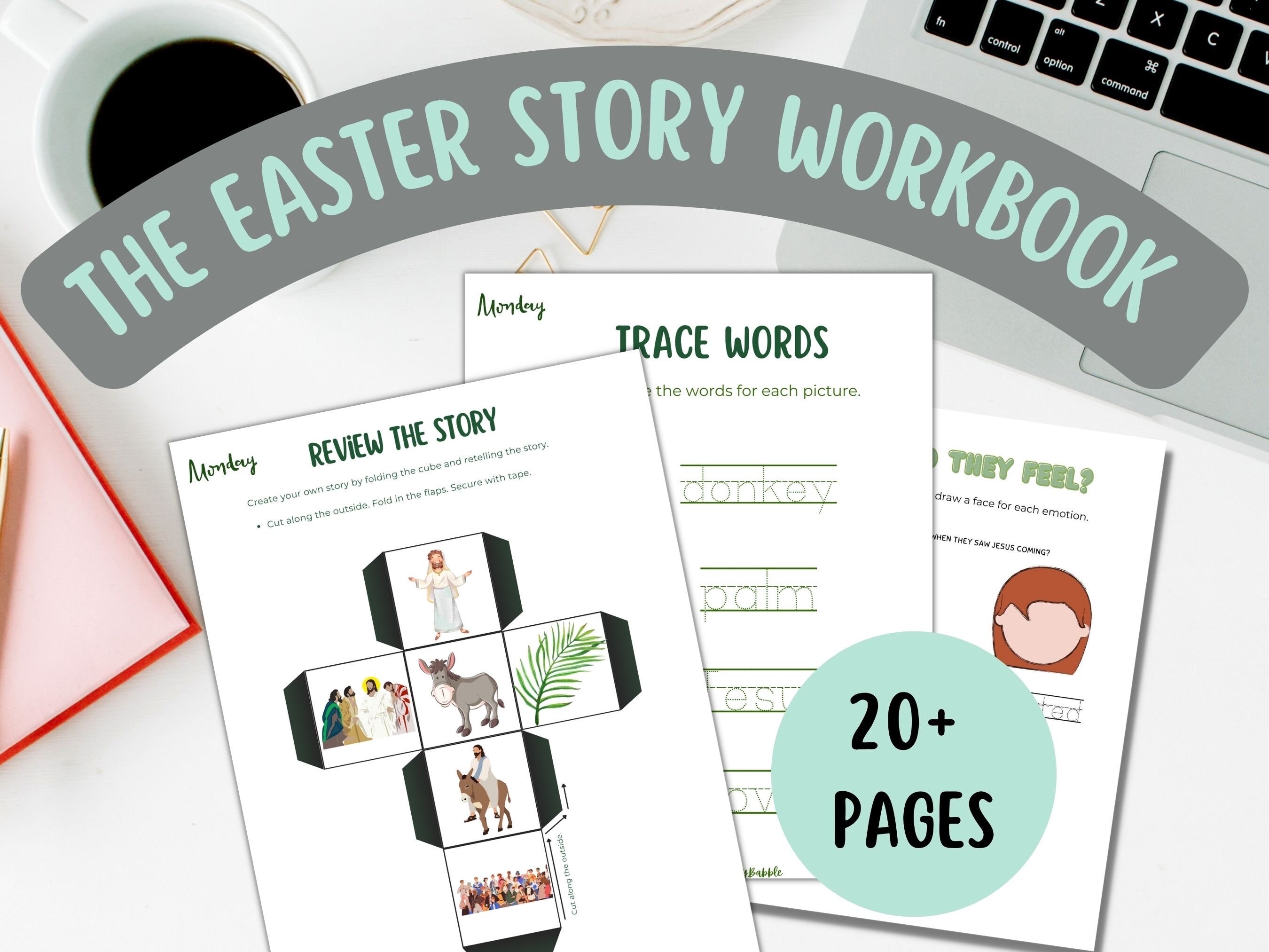 Easter Story Activity Pack for Kids Preschool Printable Unit Study ...