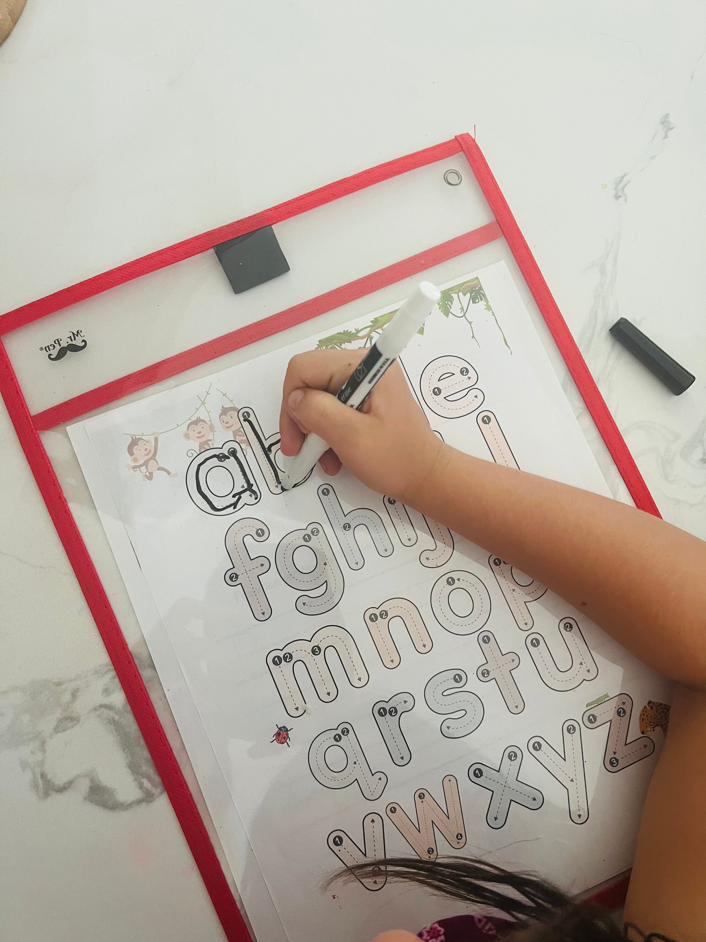 Alphabet Tracing Worksheets Printable Letter Board Homeschool - Etsy