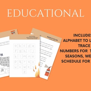 Firefighter Homeschool Printables Morning Menu Activities: Homeschool ...