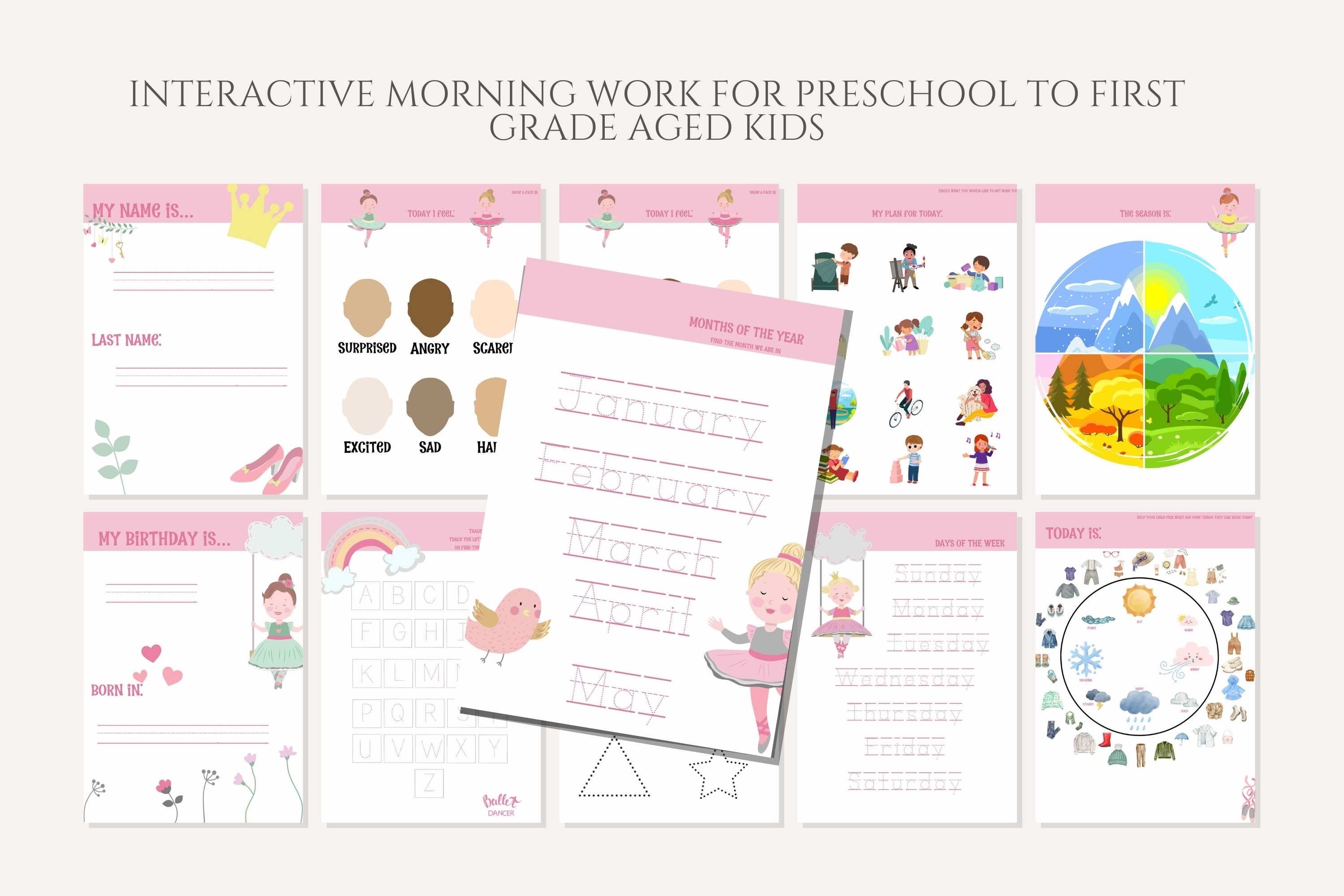 Morning Menu Homeschool Printables Activities: Homeschool Curriculum ...