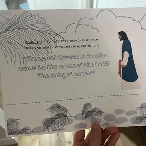 Palm Sunday Craft: Bible Printable for Kids Easter (DIY Download) - Etsy