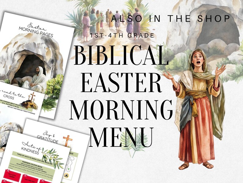 Easter Bible Story Sequence Cards Printable for Kids; Sunday School ...