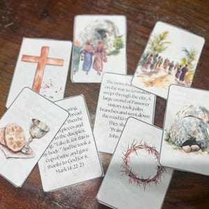 Easter Bible Story Sequence Cards Printable for Kids; Sunday School ...