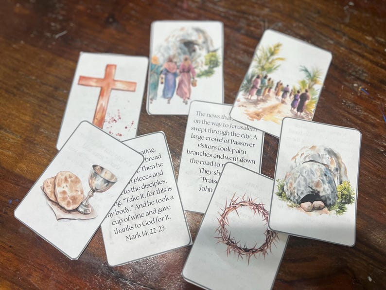 Easter Bible Story Sequence Cards Printable for Kids; Sunday School ...
