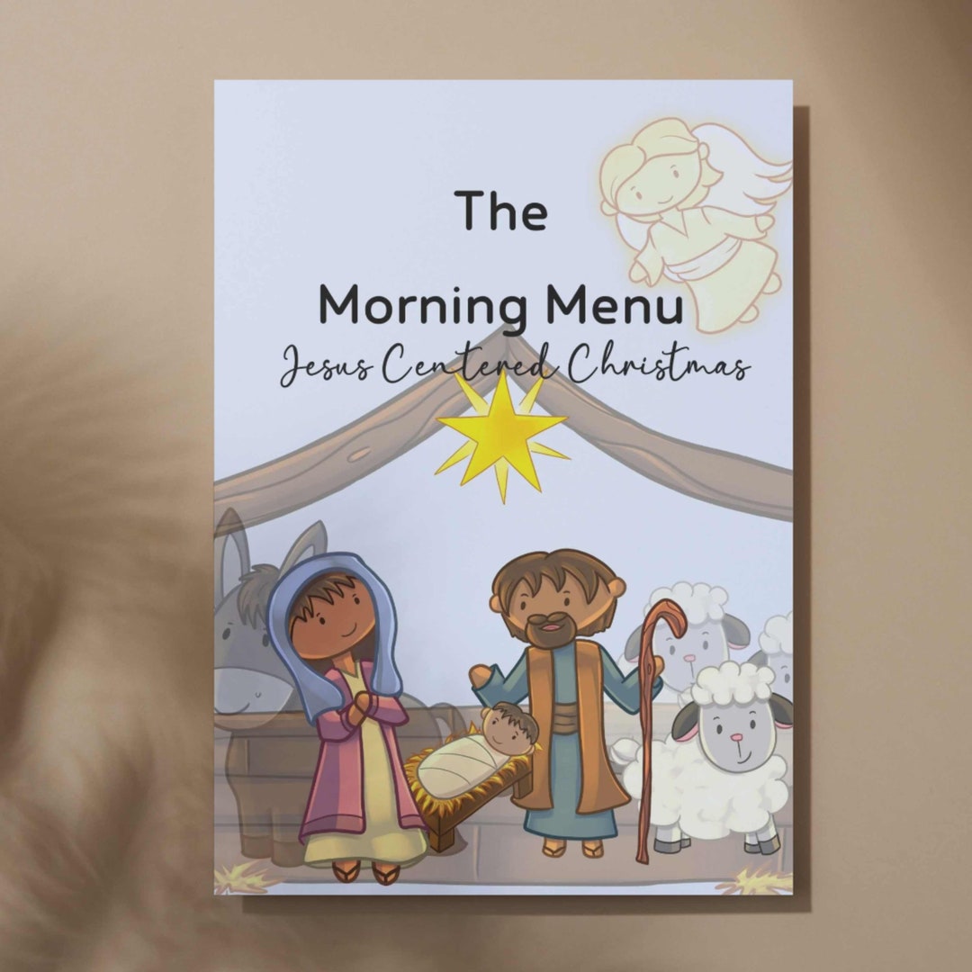 Christmas Activity Morning Menu Nativity: Homeschool Bible - Etsy