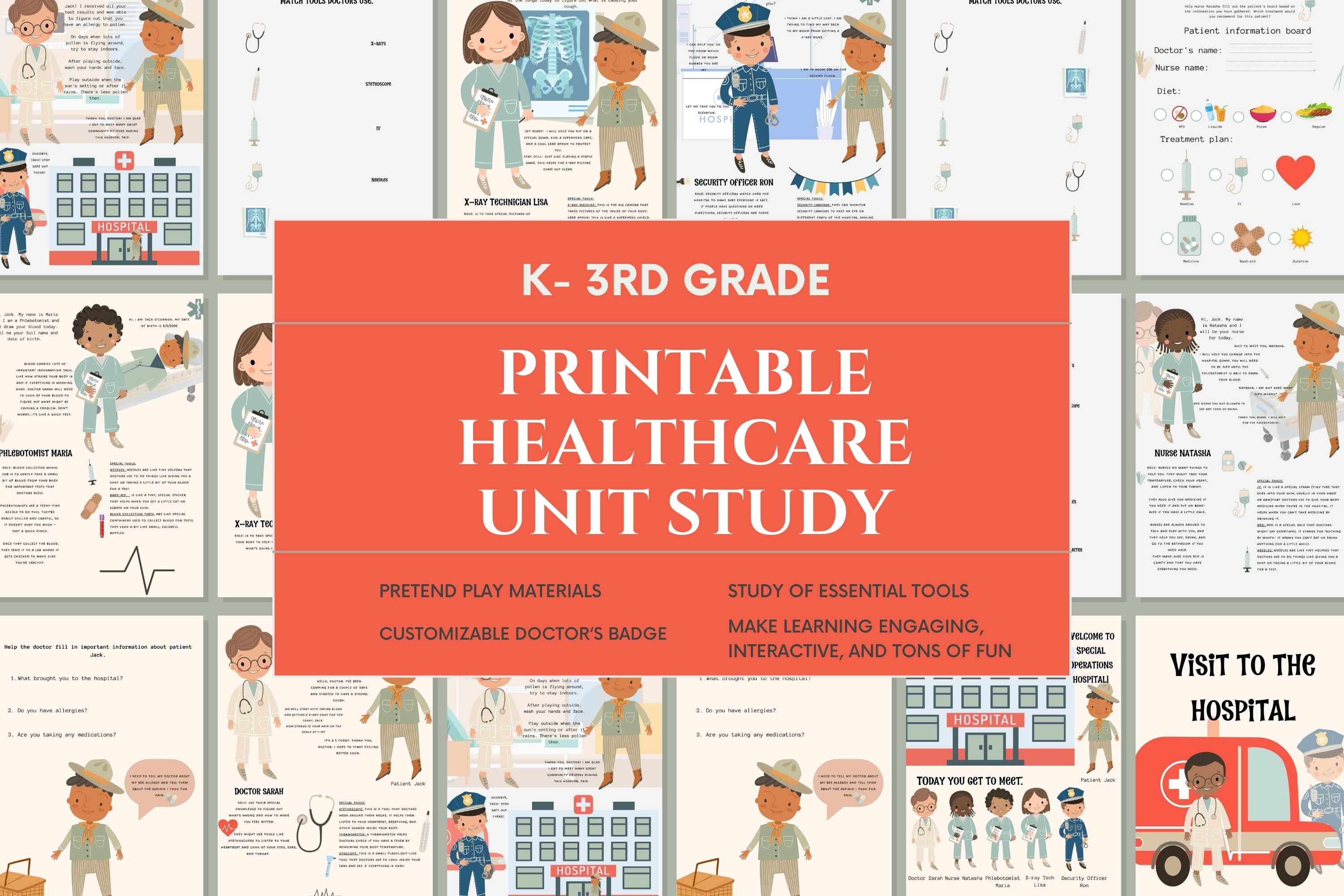 Community Helpers Dramatic Play Unit Study for Elementary Grades ...