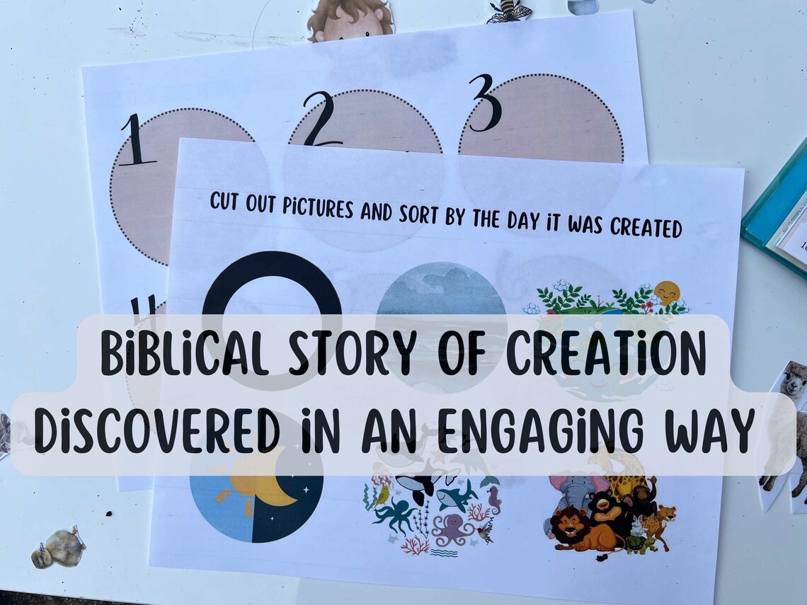 Creation Bible Craft Printable Sunday School Activities Preschool ...