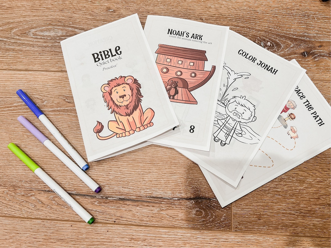 Preschool Bible Quiet Book: Montessori Activity Booklet (printable) - Etsy