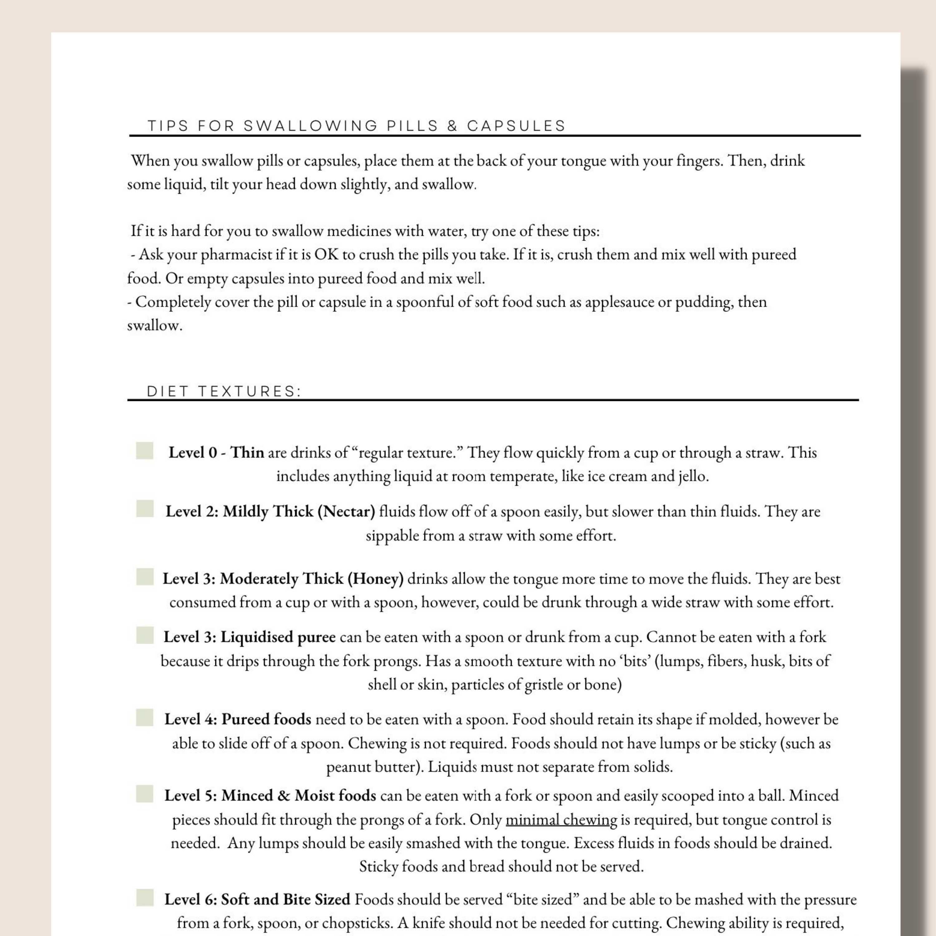 Patient Education Dysphagia Therapy Medical Speech Therapy - Etsy