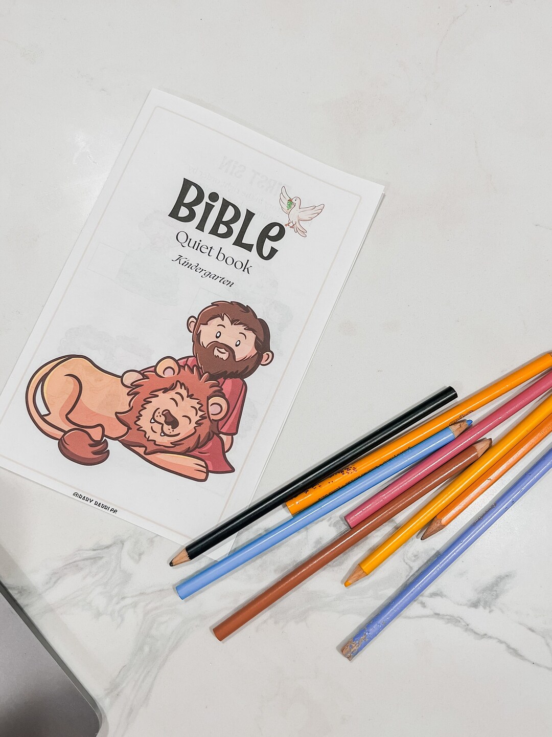 Bible Quiet Book: Kindergarten Kids Printable Busy Book Montessori ...