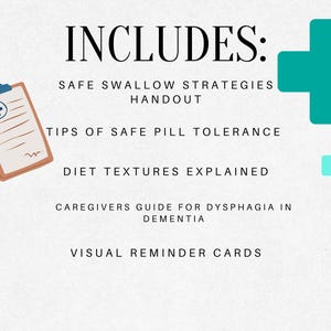 Dysphagia Safe Swallow Strategies: Dementia Caregiver Guide Education ...