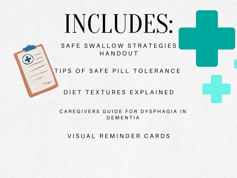 Dysphagia Safe Swallow Strategies: Dementia Caregiver Guide Education ...