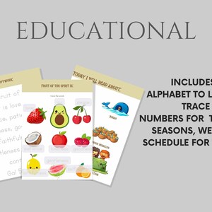 Bible Worksheets Morning Menu Activities: Homeschool Curriculum Planner ...