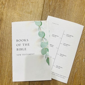 Books of the Bible Booklet Bible Worksheets: Homeschool Kids - Etsy