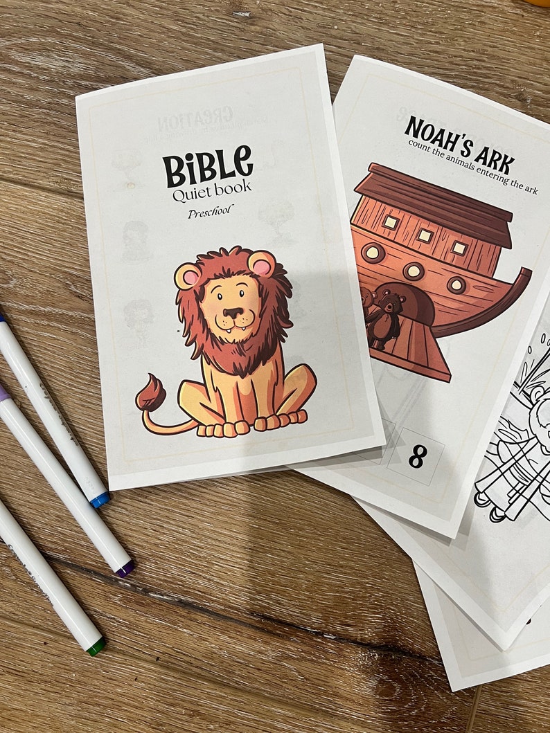 Preschool Bible Quiet Book: Montessori Activity Booklet (printable) - Etsy