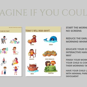 Bible Worksheets Morning Menu Activities: Homeschool Curriculum Planner ...