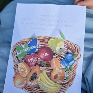Fruit of the Spirit Craft Printable for Kids Sunday School Activities ...