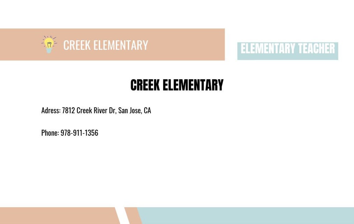 Teacher ID Template EDITABLE Badge for Educators, School Staff and ...