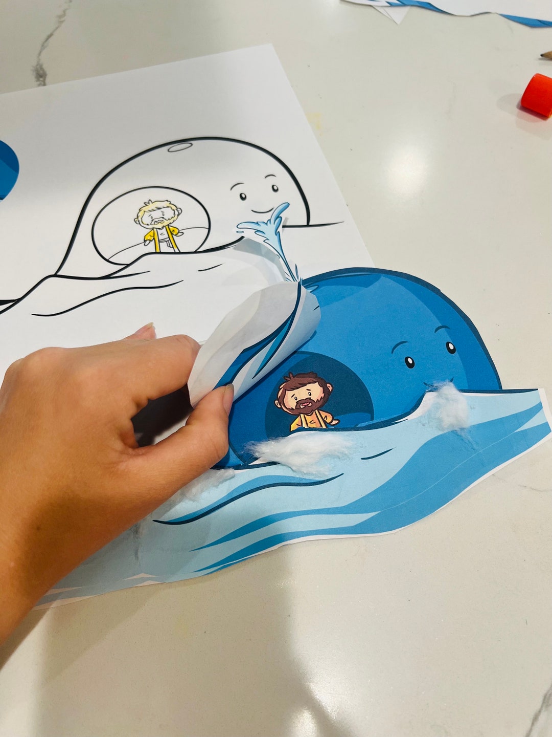 Jonah Bible Story Craft: Sunday School Activity (PDF Download) - Etsy