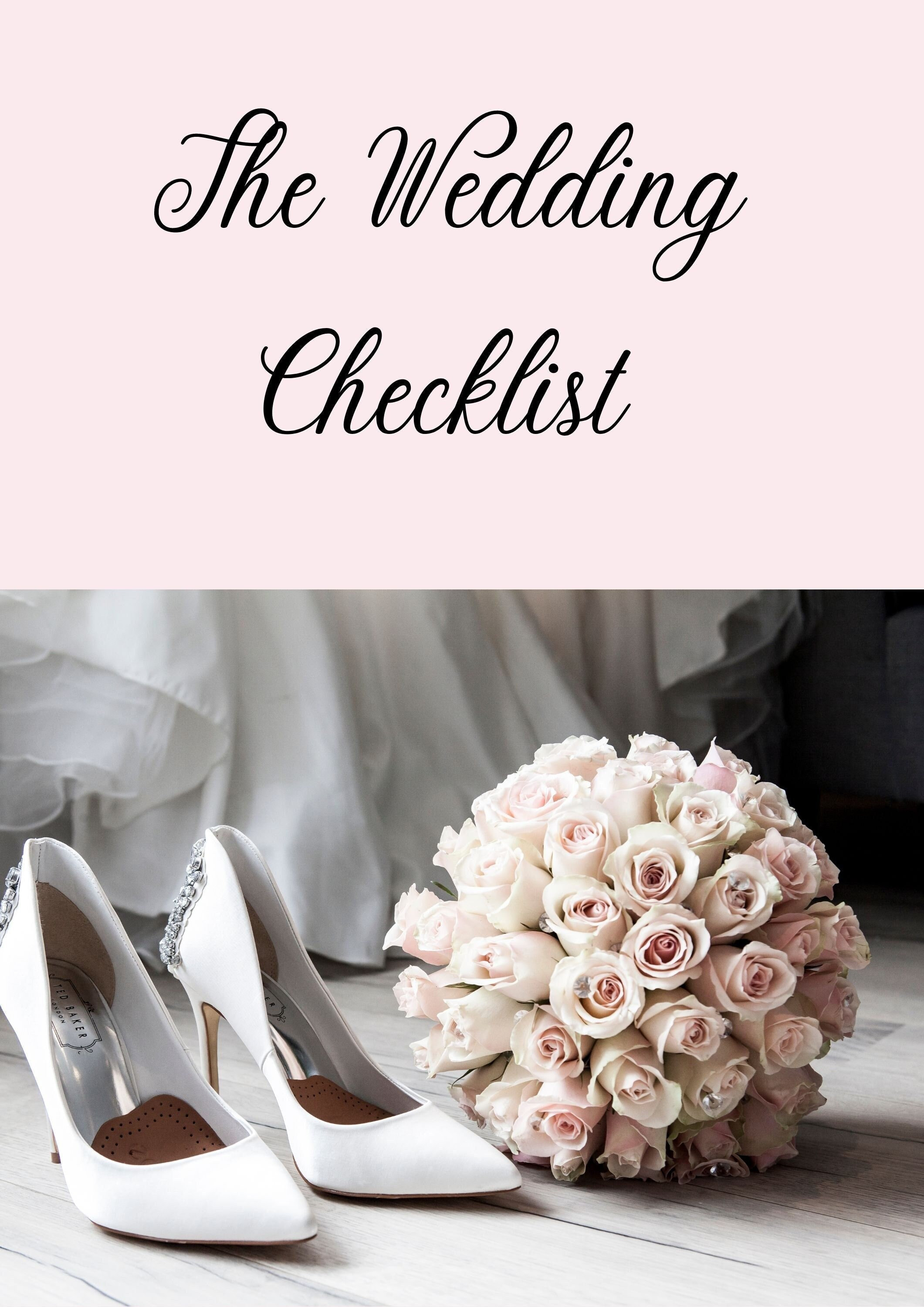 Wedding Checklist Printable, Wedding Checklist, Printable Wedding ...