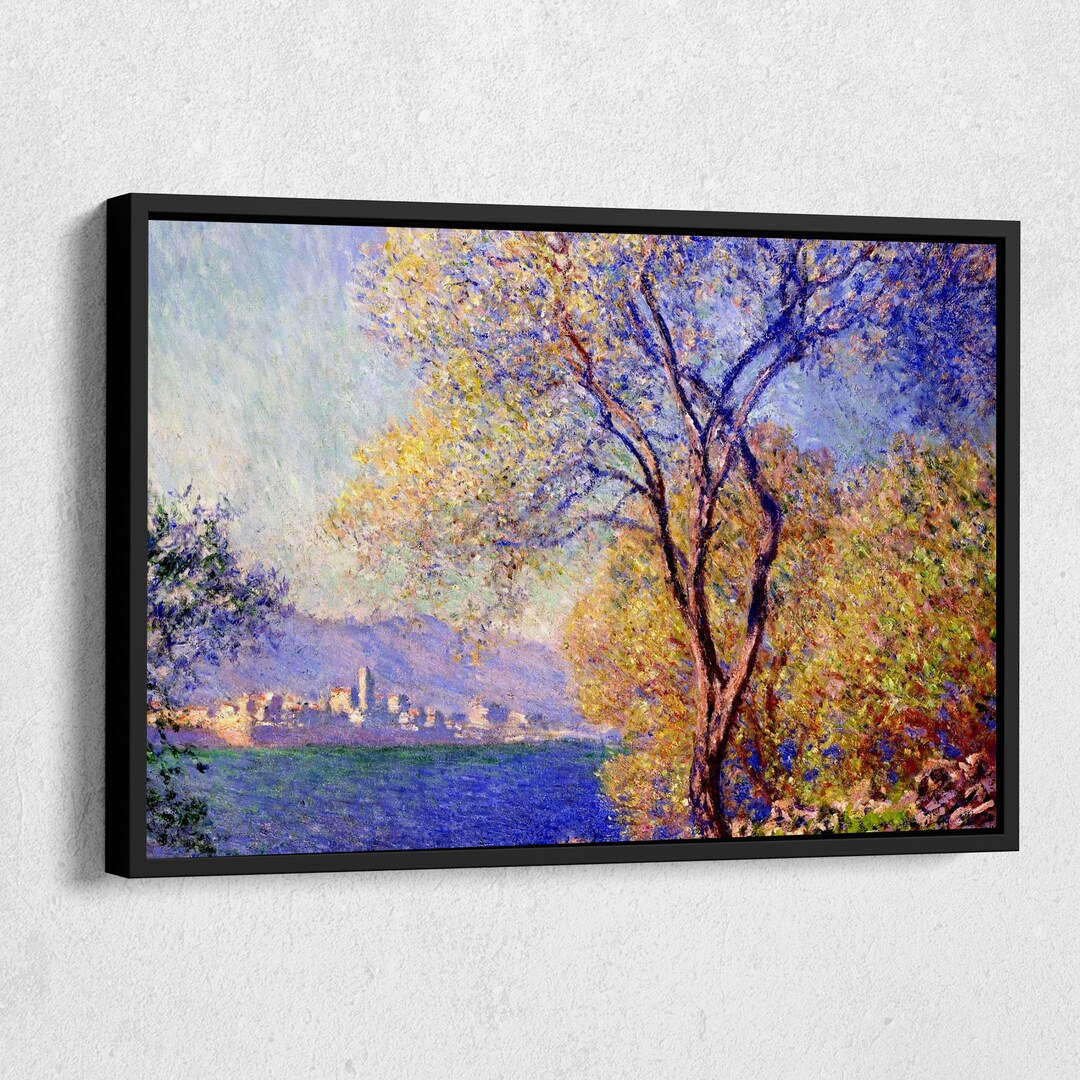 Claude Monet Painting Monet Wall Art Antibes Seen From the Salis ...