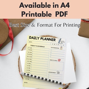 Printable Daily Planner Digital Weekly Planner Monthly Planner ...