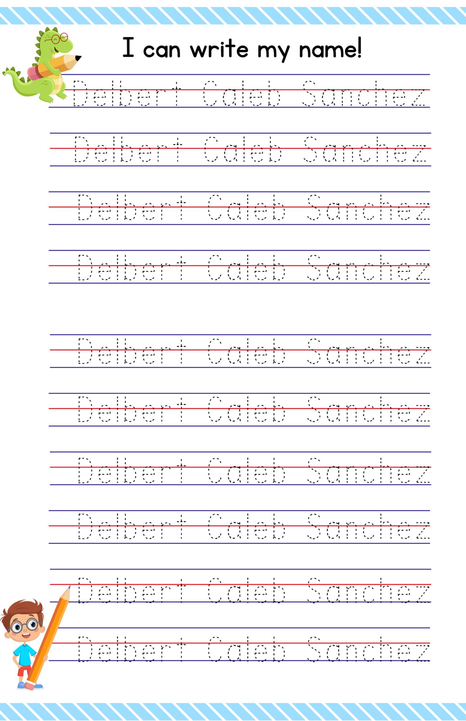 Personalized Tracing Pads for Kids - Etsy