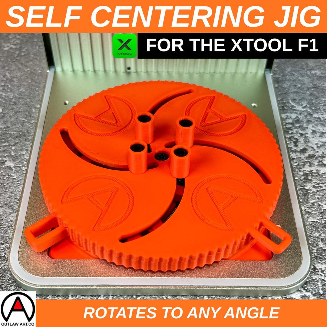 SELF CENTERING JIG - for Xtool F1 Laser, Rotates, Easy Positioning - Etsy
