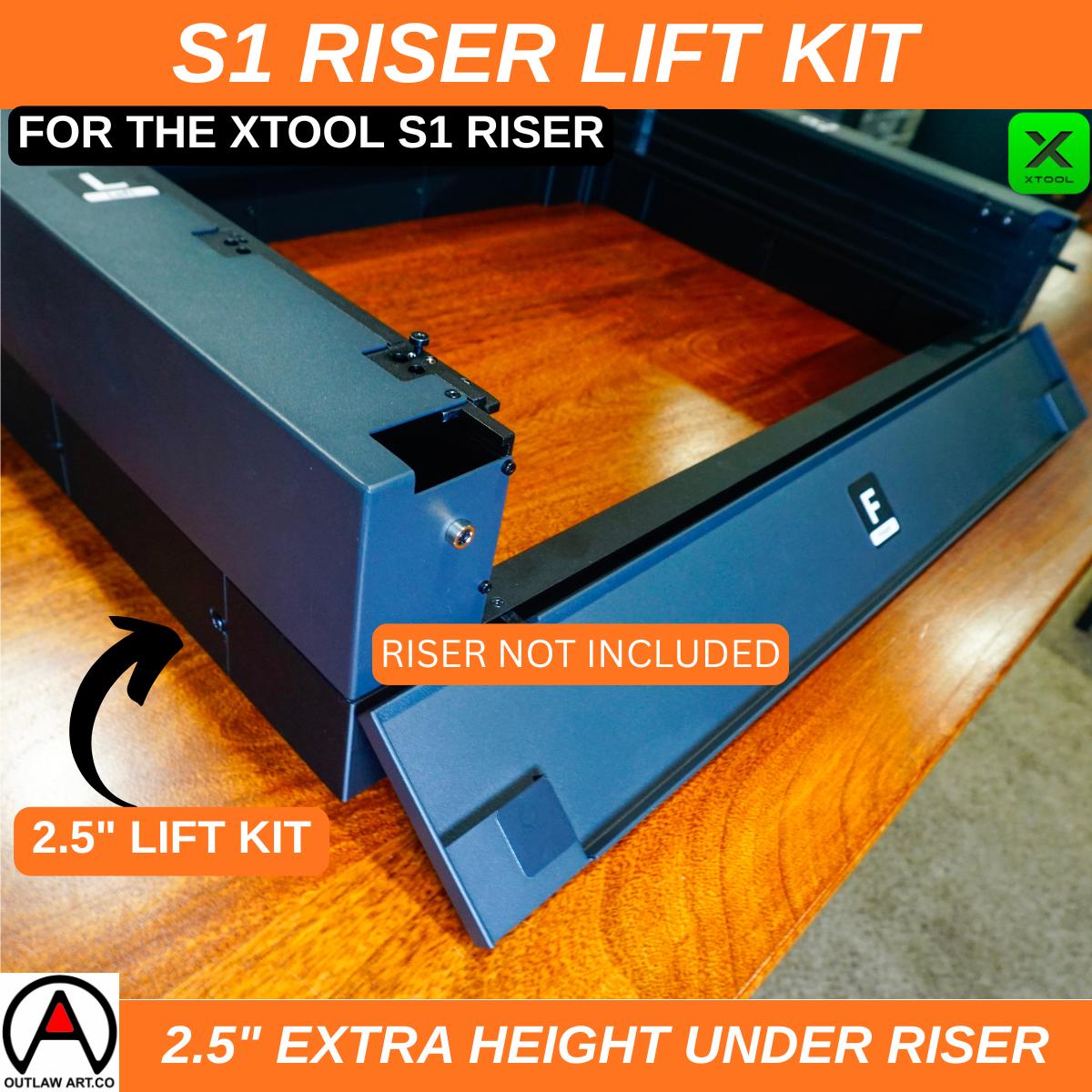 Xtool S1 Riser Lift Kit – 2.5" Extra Height, 3D Printed - Etsy