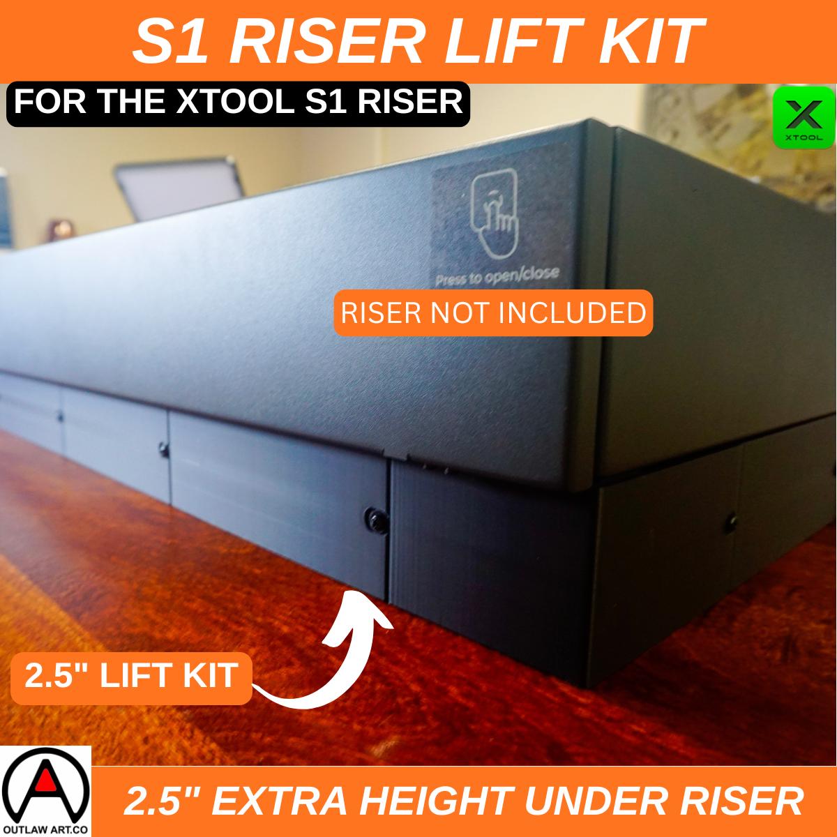 Xtool S1 Riser Lift Kit – 2.5" Extra Height, 3D Printed - Etsy