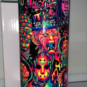Neon Horror Tumbler - Etsy