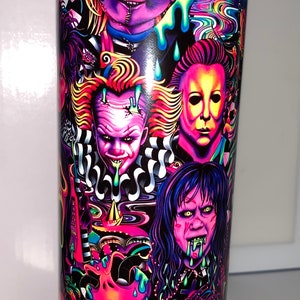 Neon Horror Tumbler - Etsy