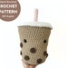 PATTERN Big Boba Bestie Crochet Pattern, Amigurumi Crochet Boba Pattern ...
