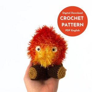 PATTERN Calcifer Fire Demon Crochet Amigurumi PDF Digital Pattern - Etsy