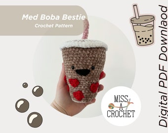 Crochet Pattern Boba Tea - Etsy