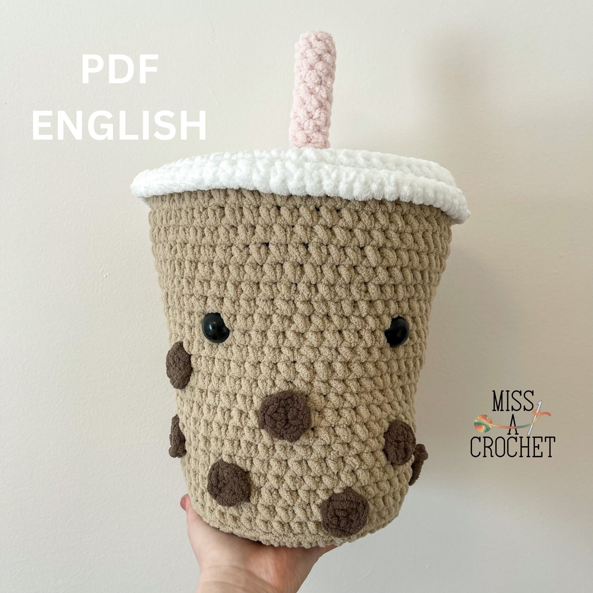 PATTERN Big Boba Bestie Crochet Pattern Amigurumi Crochet - Etsy