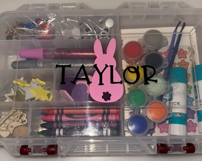Personalized Art Box - Spring Gift for Kids, Arts and Crafts, Fun ...