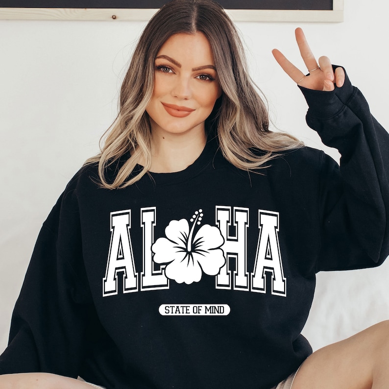 Aloha State of Mind Svg Png, Varsity Aloha Svg Png, Hawaii Svg Png ...