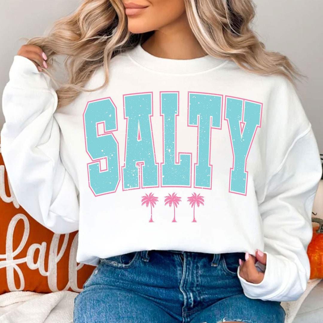 Salty SVG, Retro Summer Svg, Summer Shirt Design, Summer Svg, Summer ...