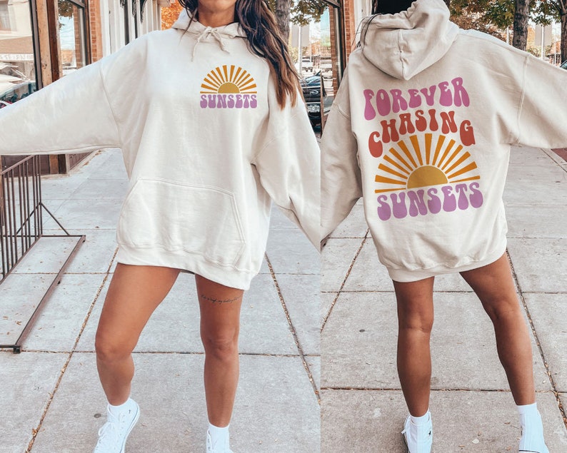 Forever Chasing Sunsets PNG SVG, Retro Summer Sublimation, Aesthetic ...