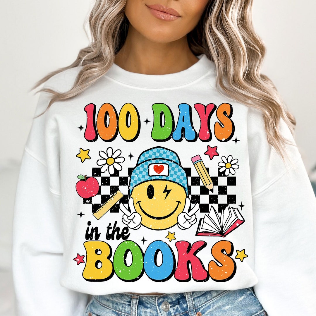 100 Days in the Book PNG, 100 Days of School, 100th Day of School, 100 ...
