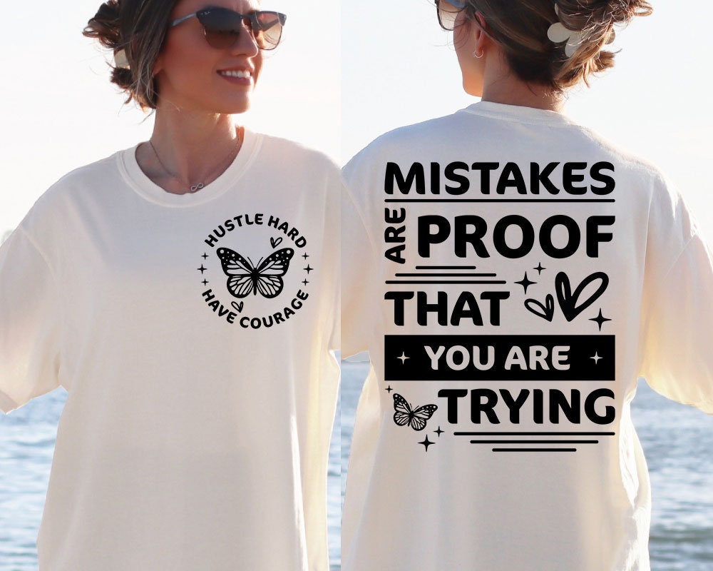 Mistakes Are Proof SVG PNG, Svg Cut Files for Cricut, Self Love Svg ...