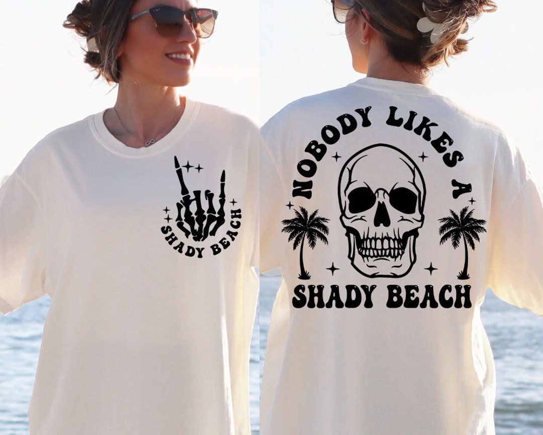 Nobody Likes a Shady Beach SVG, Retro Svg, Summer Png, Trendy Summer ...