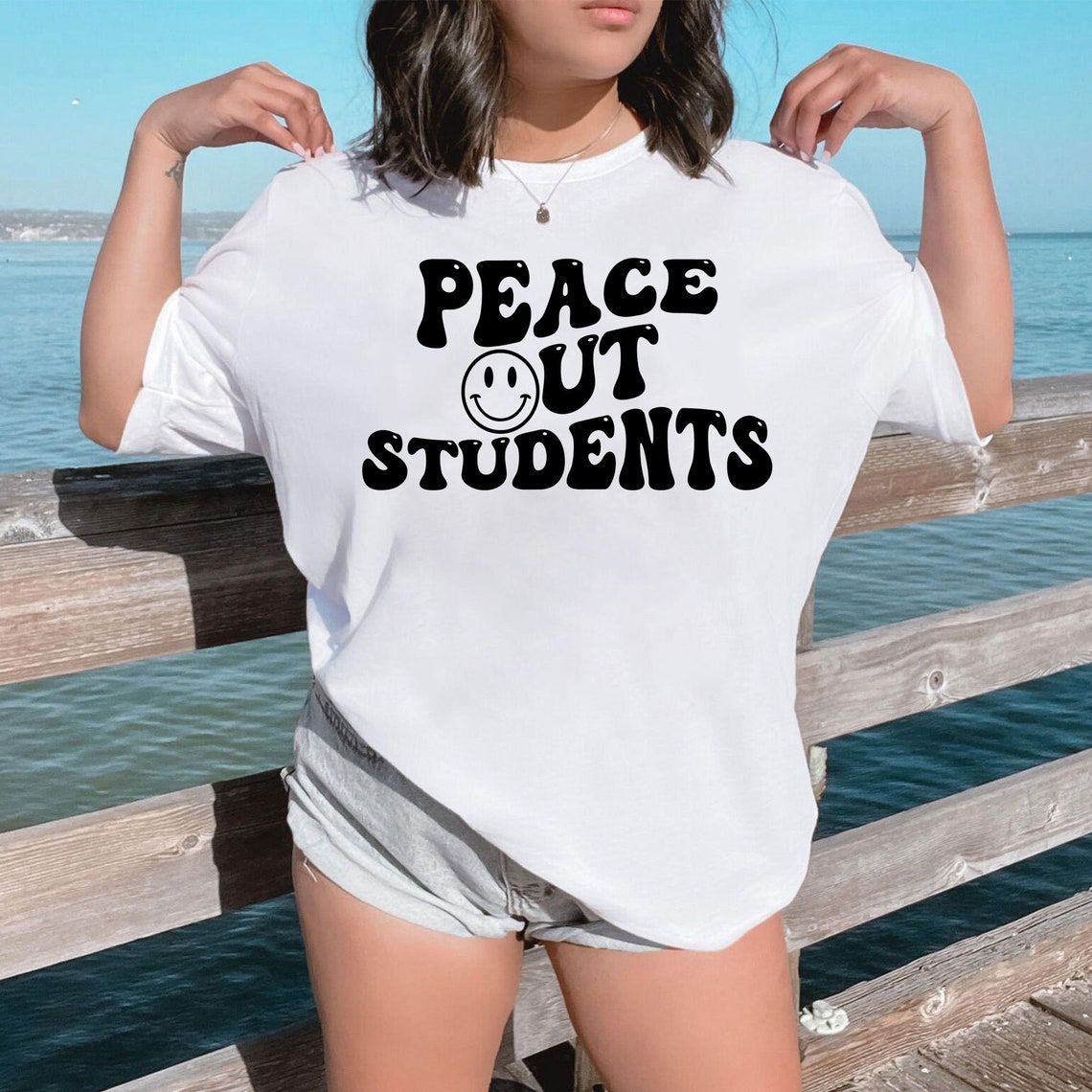 Peace Out School Svg Last Day of School Svg End of School - Etsy