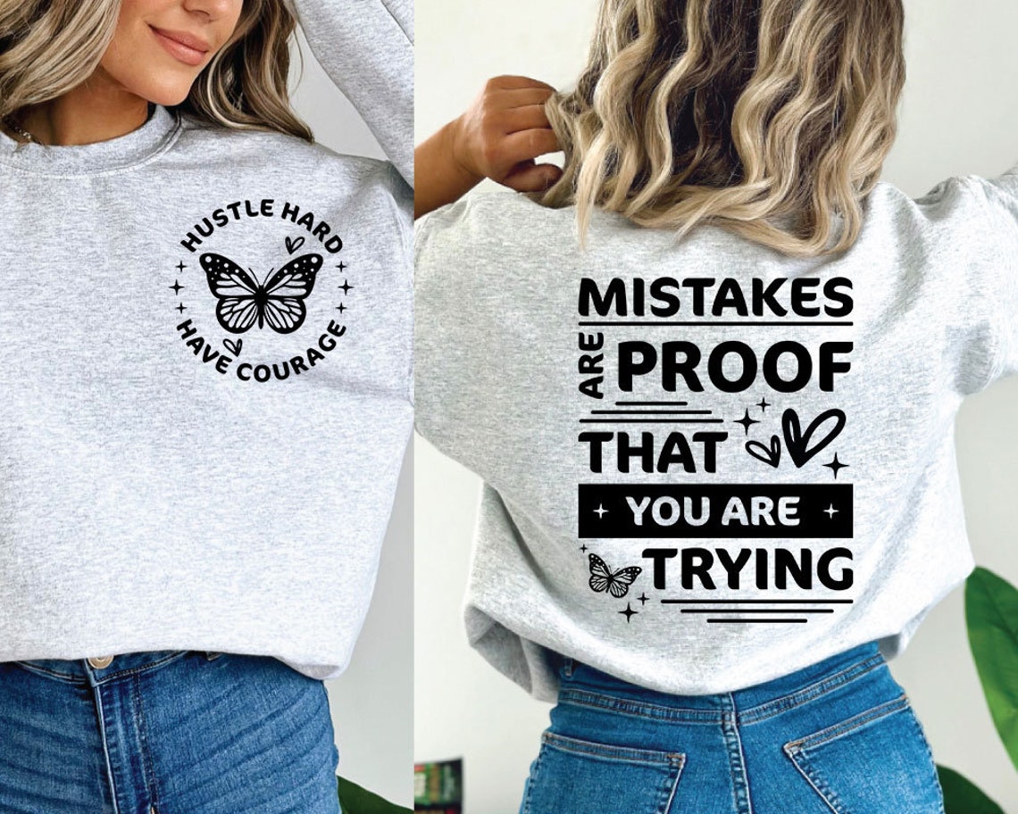 Mistakes Are Proof SVG PNG, Svg Cut Files for Cricut, Self Love Svg ...