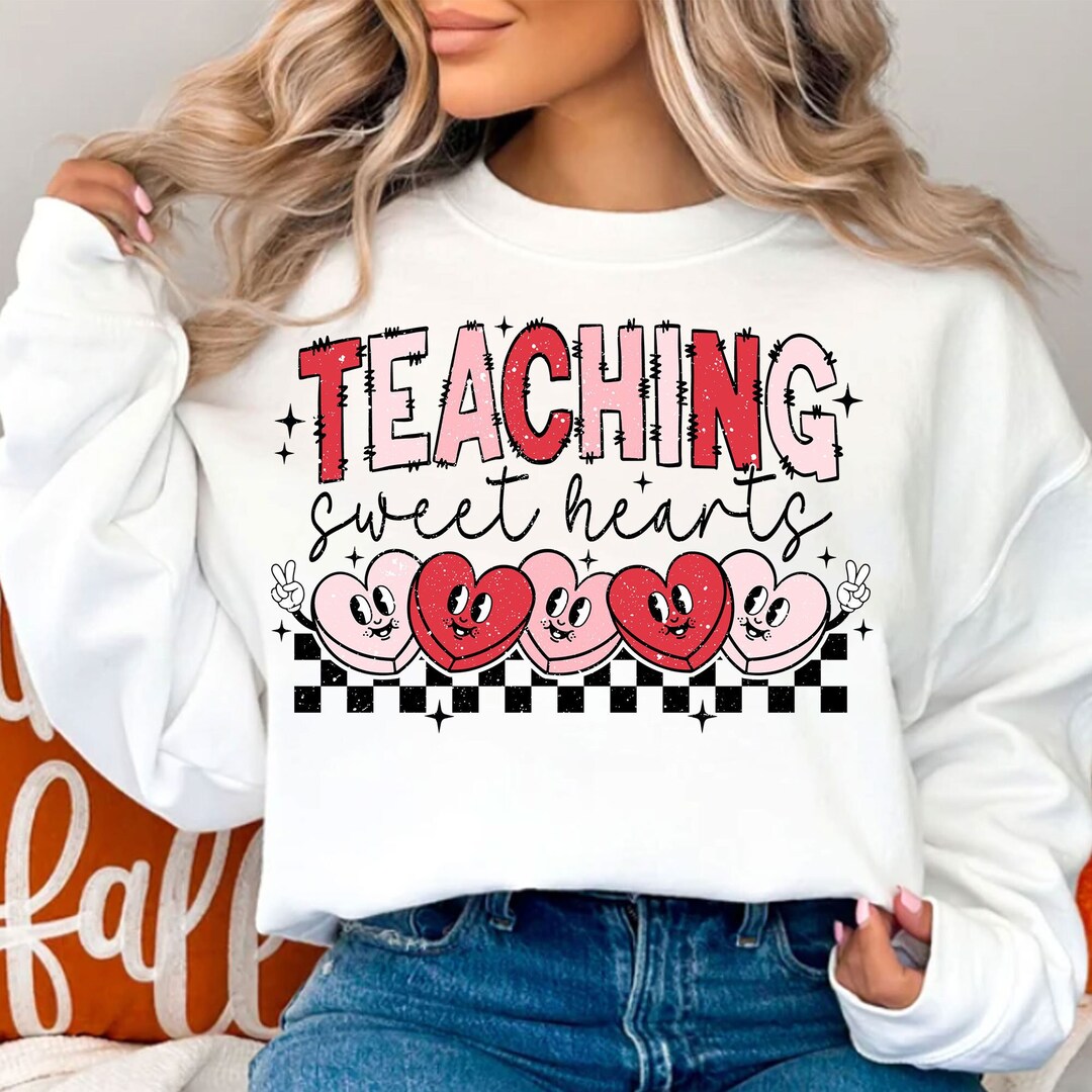 Teaching Sweethearts SVG PNG, Teacher Valentine, Valentines Shirt, Love ...