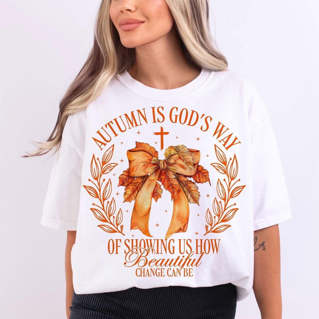 Coquette Christian Fall Png, Autumn Png, Retro Fall Jesus Png, Fall ...