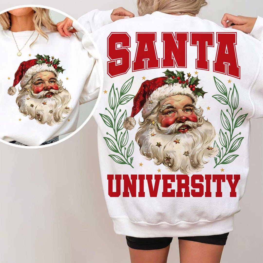 Santa University PNG, Vintage Santa Png, Christmas Png, Santa Claus Png ...
