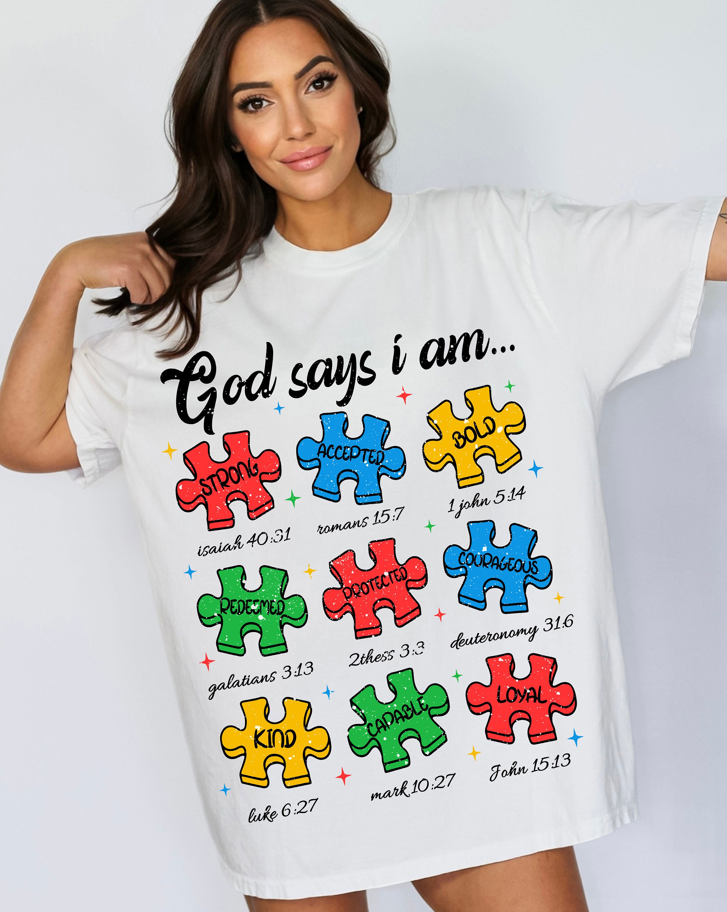 God Says I Am Autism SVG PNG, Christian Autism Png, Retro Autism Png ...